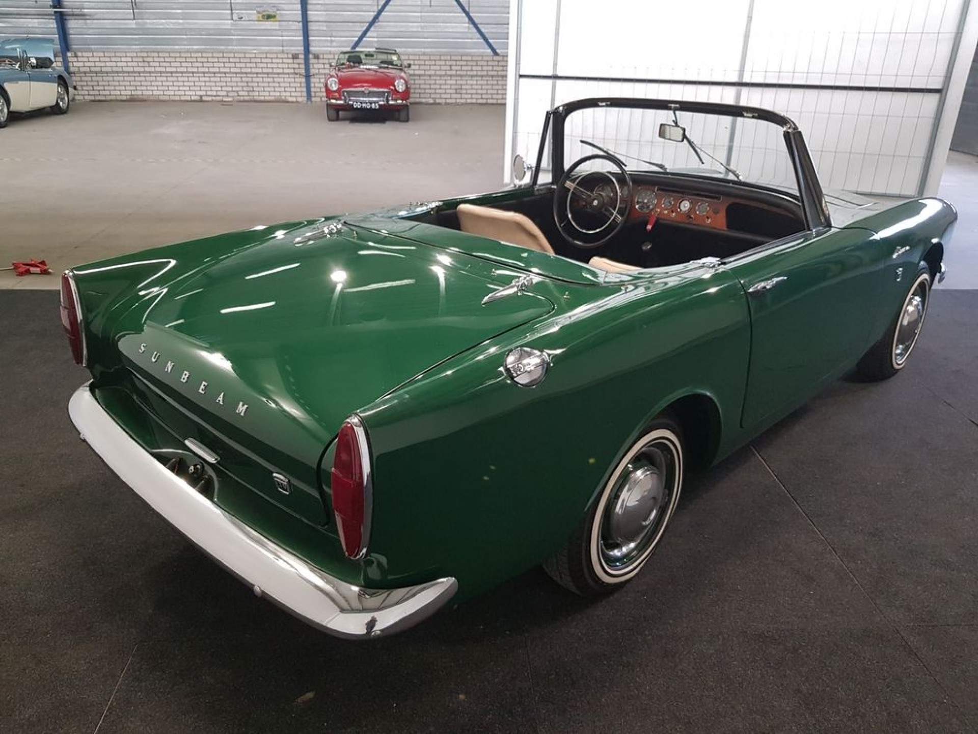 Sunbeam Alpine cabriolet 1964 British Racing Green for sale at ERclassics