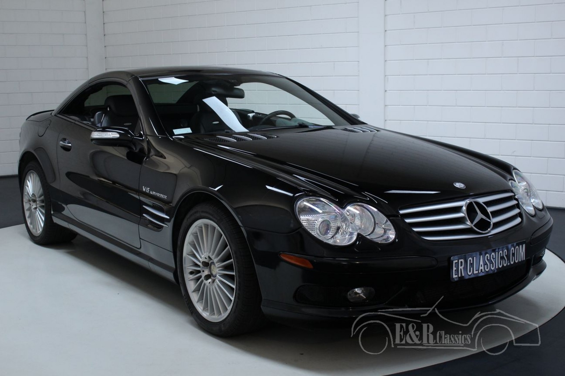 Mercedes-Benz SL 55 AMG convertible black 2006 for sale at ERclassics