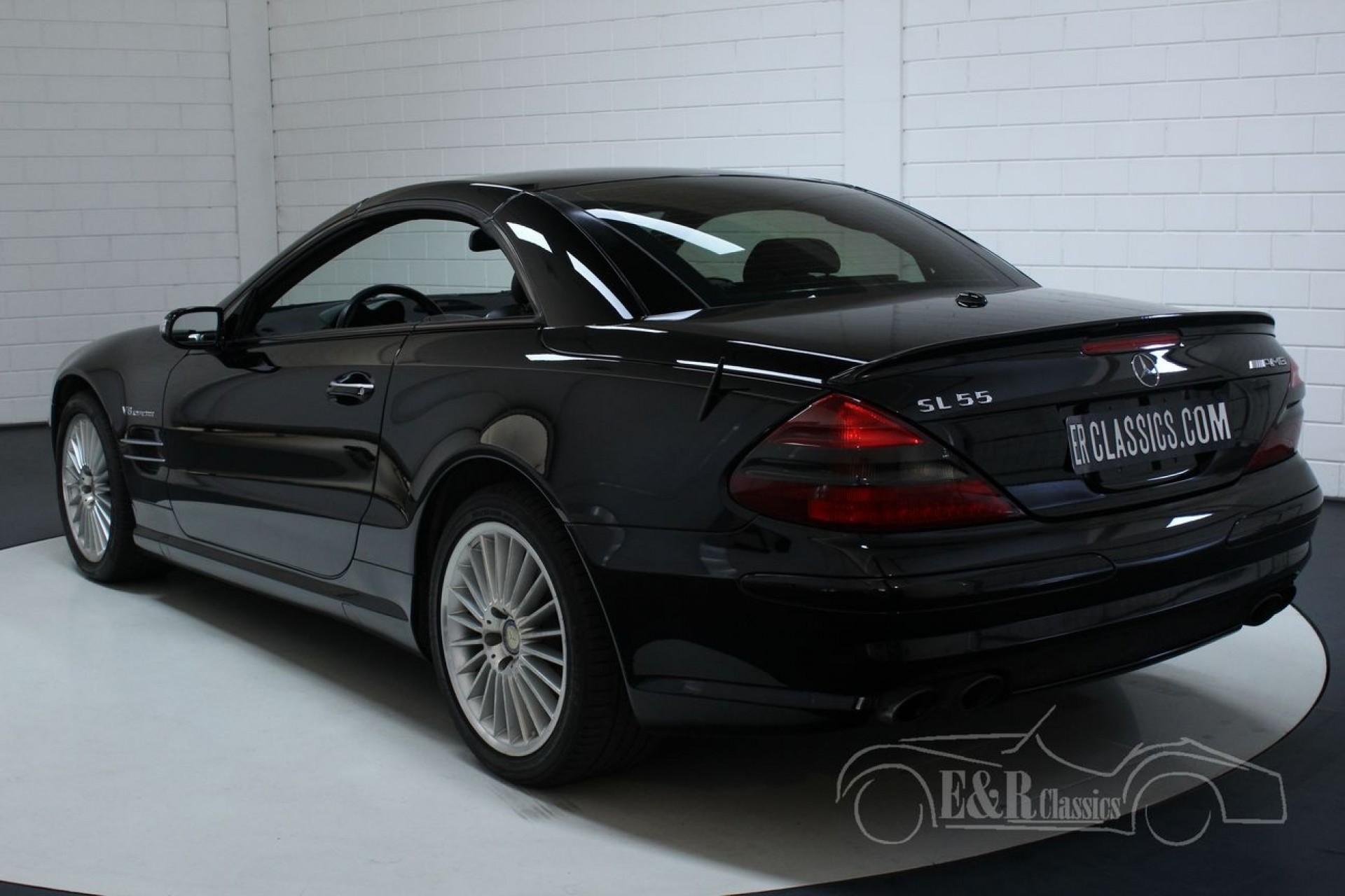 Mercedes-Benz SL 55 AMG convertible black 2006 for sale at ERclassics